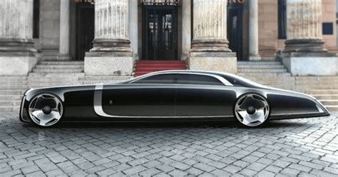 렌더링 공개 세상에서 가장 우아하고 럭셔리한 롤스로이스 리무진