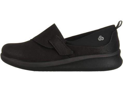 Clarks Womens Sillian 20 Ease Leather Closed Toe Loafers Black Size