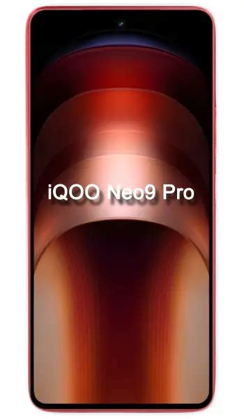 Vivo Iqoo Neo9 Pro China Scheda Tecnica E Caratteristiche