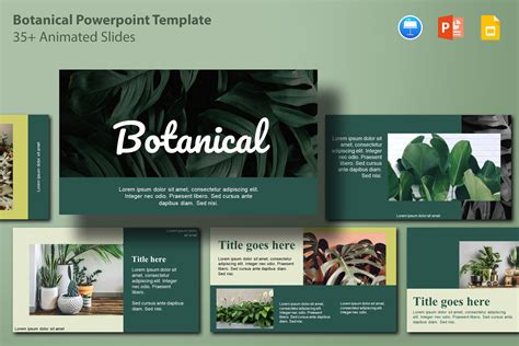 Botanical Powerpoint Template A Presentation Template By Ompie Agrino