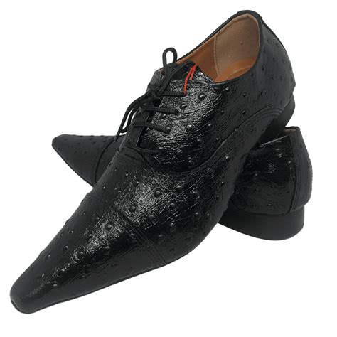 Sapato Masculino Italiano Em Couro Social Executivo Preto Ref 666