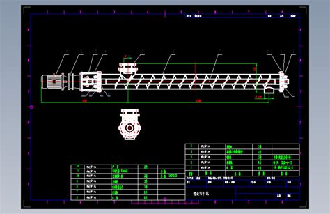 螺旋式给料机的设计（含9张cad图纸） Autocad 2007 模型图纸下载 懒石网