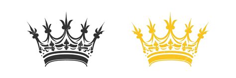 Icône De Couronne Vintage Roi Symbole De Luxe Du Trône Signe De