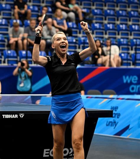 Bernadette Szocs aur la tenis de masă la Jocurile Europene din Polonia