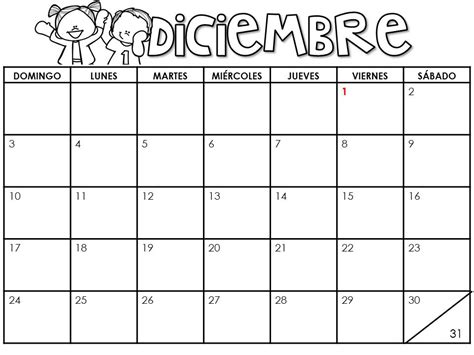 Calendario Diciembre Ideas De Calendario Calendario P