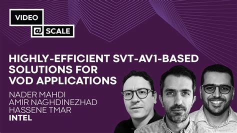 Highly Efficient Svt Av1 Based Solutions For Vod Applications Youtube