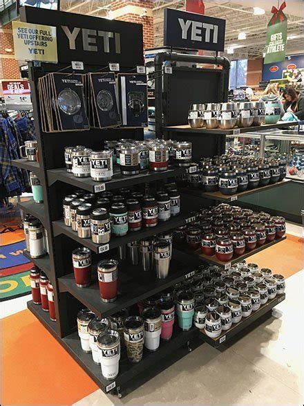 Yeti Premium Drinkware Twin Tower Display Fixtures Close Up
