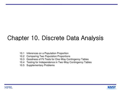 Ppt Chapter 10 Discrete Data Analysis Powerpoint Presentation Free Download Id 6316424