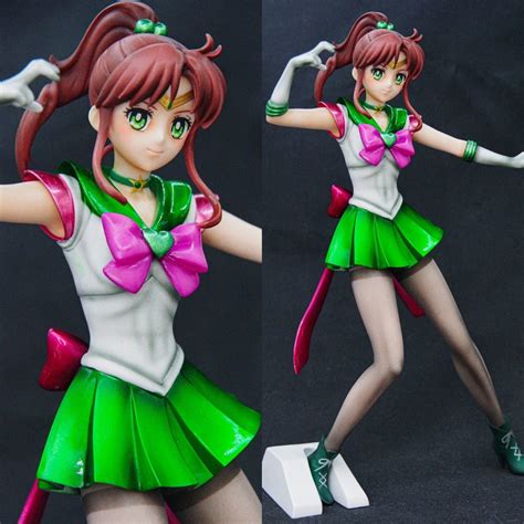 美少女戦士セーラームーン セーラージュピター フィギュア リペイント ストッキング塗装 一点物 完成品 Glitterandglamours 木野