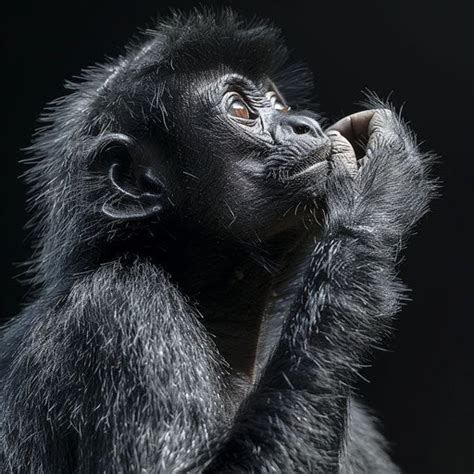 Intimate Moment Of A Spider Monkey Grooming Itself Imagella