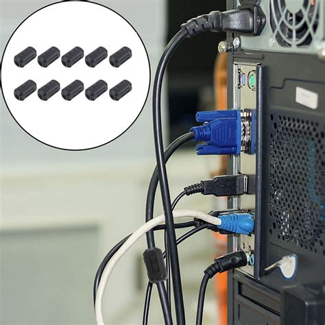 Ideanategrate 10pack Ferrite Core Filters For Reduction With Wire