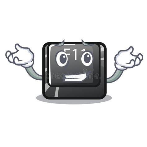 Grinning F11 Button In The Character Shape Stock Vector Illustration Of Board Keyboard 144579407