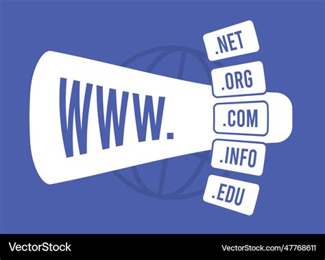Discover And Register The Perfect Domain Name Vector Image