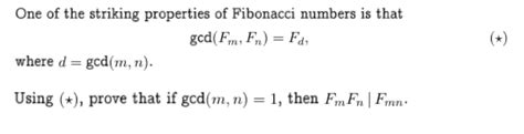 Solved One Of The Striking Properties Of Fibonacci Numbers