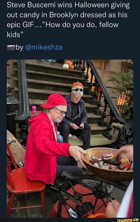 Steve Buscemi Wins Halloween Giving Out Candy In Brooklyn Dressed As