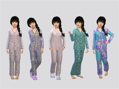 Fullbody Sleepwear Girls The Sims 4 Catalog