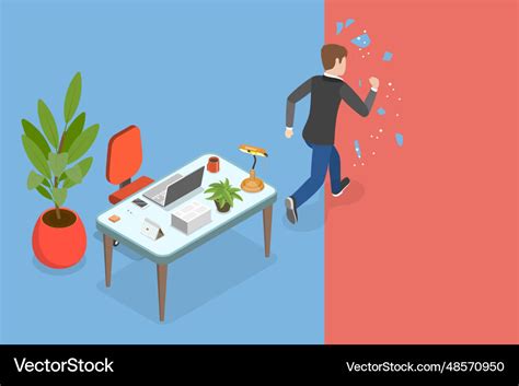 D Isometric Flat Conceptual Royalty Free Vector Image