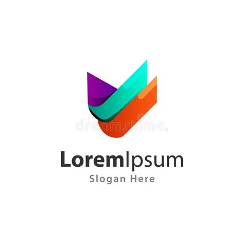 Modern Abstract Logo Template Design Vector Stock Vector Illustration