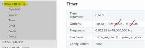precise control of timers with python library data acquisition daq