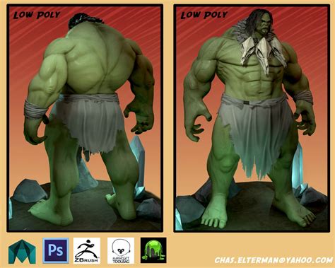 Incredible Hulk Comicon Challenge — Polycount