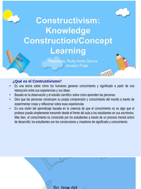 MÓdulo 14 Constructivismo ConstrucciÓn De Conocimiento O Aprendizaje De