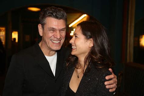 Marc Lavoine il n a d yeux que pour sa compagne Line Papin à l avant première de sa comédie