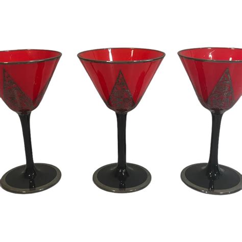 Art Deco Glasses Etsy
