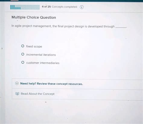 Of Concepts Completed Multiple Cholce Studyx