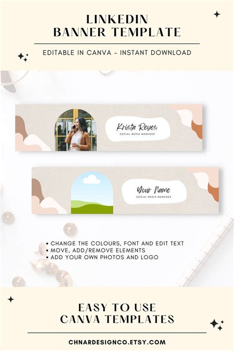 An Email Cover With The Text Linkedin Banner Template And Photoshopped To It