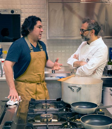 Worldrenowned Chef Massimo Bottura Exercises Kitchen