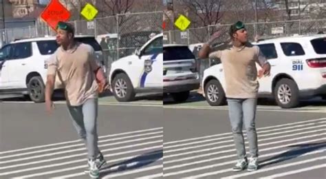 Eagles Star Nolan Smith Struggling To Stay On His Feet While Celebrating Eagles Super Bowl