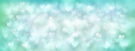 Premium Vector Background Of Small Translucent Blurry Hearts In Light