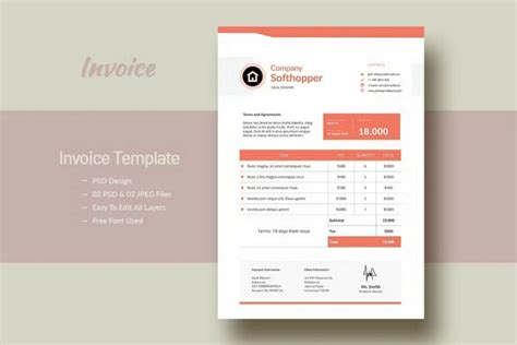 Best Invoice Templates For Indesign Illustrator Free Premium Design Shack