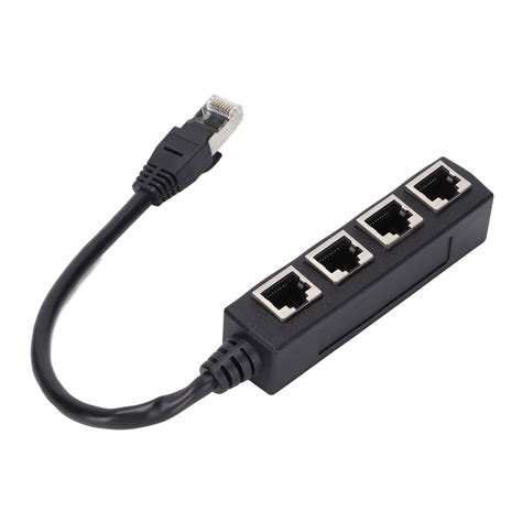 Rj45 Ethernet Splitter Cable Rj45 Y Splitter Adapter 1 To 4 Port Ethernet Switch Adapter Cable