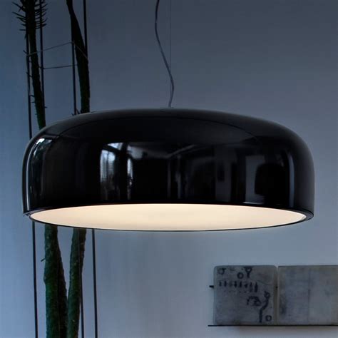 Flos Smithfield S Hanging Light In Glossy Black Uk