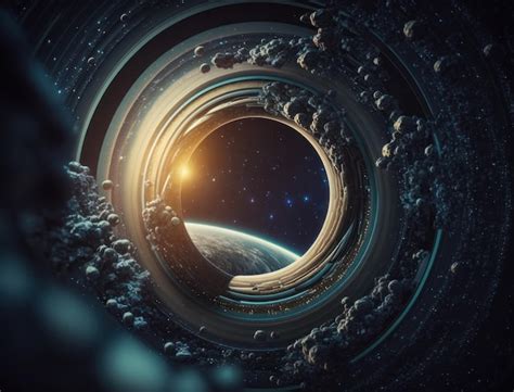 Premium Ai Image Concentric Golden Rings Shapes Abstract Geometric Background Created With