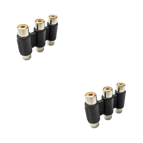 Seitruly Multi Functional 3rca Audio Coupler Practical Female Female