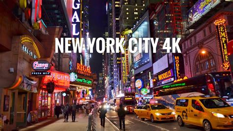 New York City 4k Driving New York City At Night Youtube