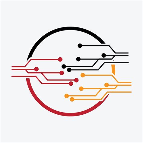 Premium Vector Circuit Logo Template Vector