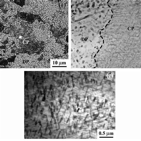 Microstructure Of Aged Two Pass Fsp Sample A Dp And Cp B Boundary Download Scientific