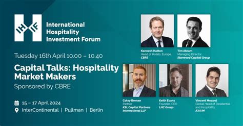 International Hospitality Investment Forum Ihif On Linkedin Programme