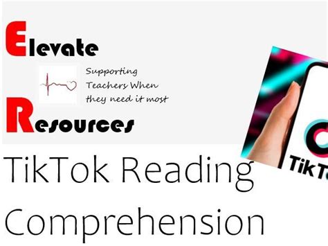 TikTok Reading Comprehension Teaching Resources