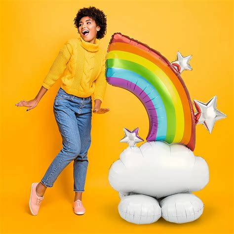 Airloonz Rainbow Balloon 52in Party City