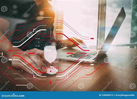 Data Security System Shield Protection Verification Concept With Stock Image Image Of Safety