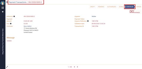 Integration Of Wallee Payment Acquirer With Odoo Synconics Technologies