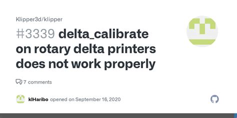 Deltacalibrate On Rotary Delta Printers Does Not Work Properly · Issue