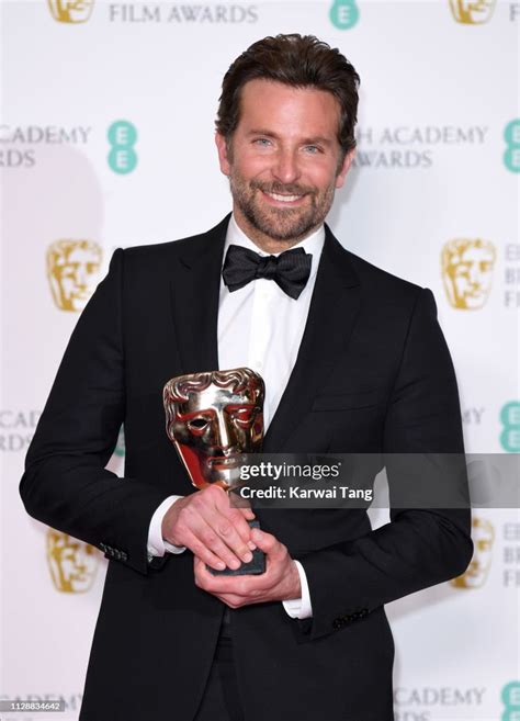 Winner Of Original Music Award Bradley Cooper Poses In The Press