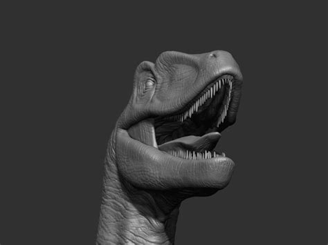 3d Velociraptor Dinosaur Rigged Realtime Vr Ar Low Poly 3d Model