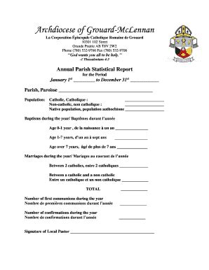 Fillable Online Archgm Archdiocese Of Grouard McLennan Archgm Fax