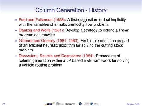 Solution Column Generation Method Studypool